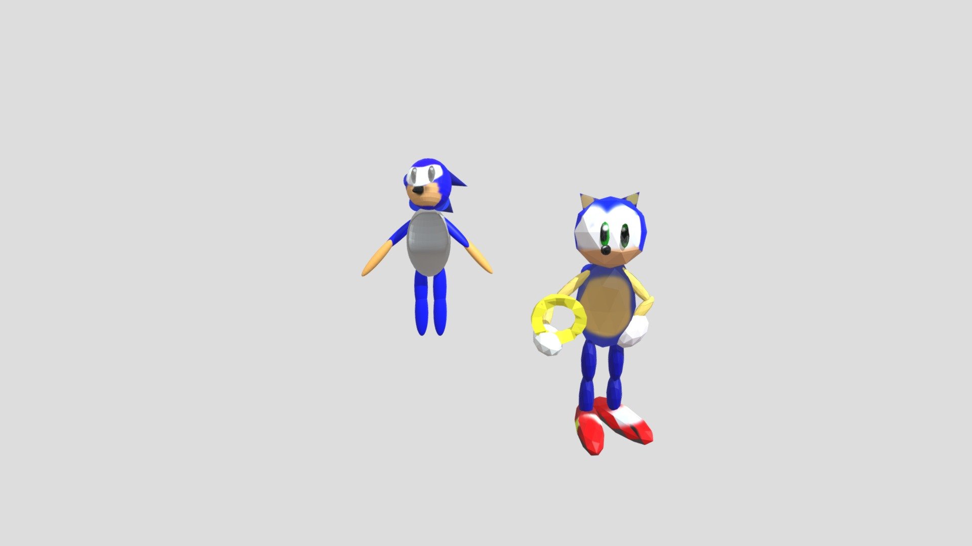 Posed Low Poly Sonic10 4 - Download Free 3D model by sebyseb ...