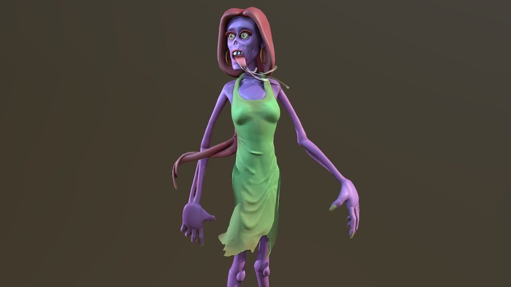 zombie queen - 3D model by Christian Rambow (@art-3d.com) [6a6e226 ...