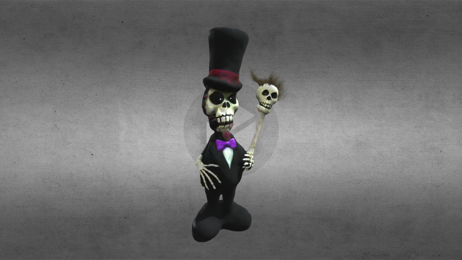 toon voodoo skeleton - Download Free 3D model by vicente betoret ...