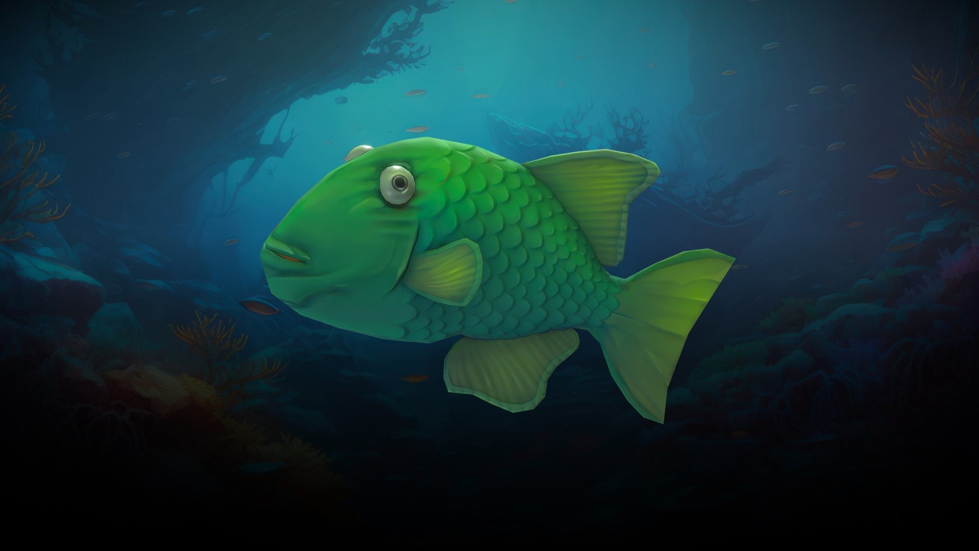 Stylized Big Eye Bream - 3D model by N-hance Studio (@Malice6731 ...
