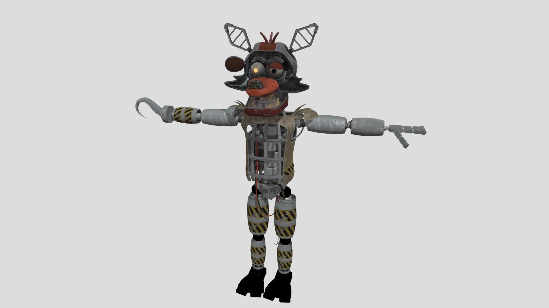 prototype foxy with legs - Download Free 3D model by Five Nights at ...