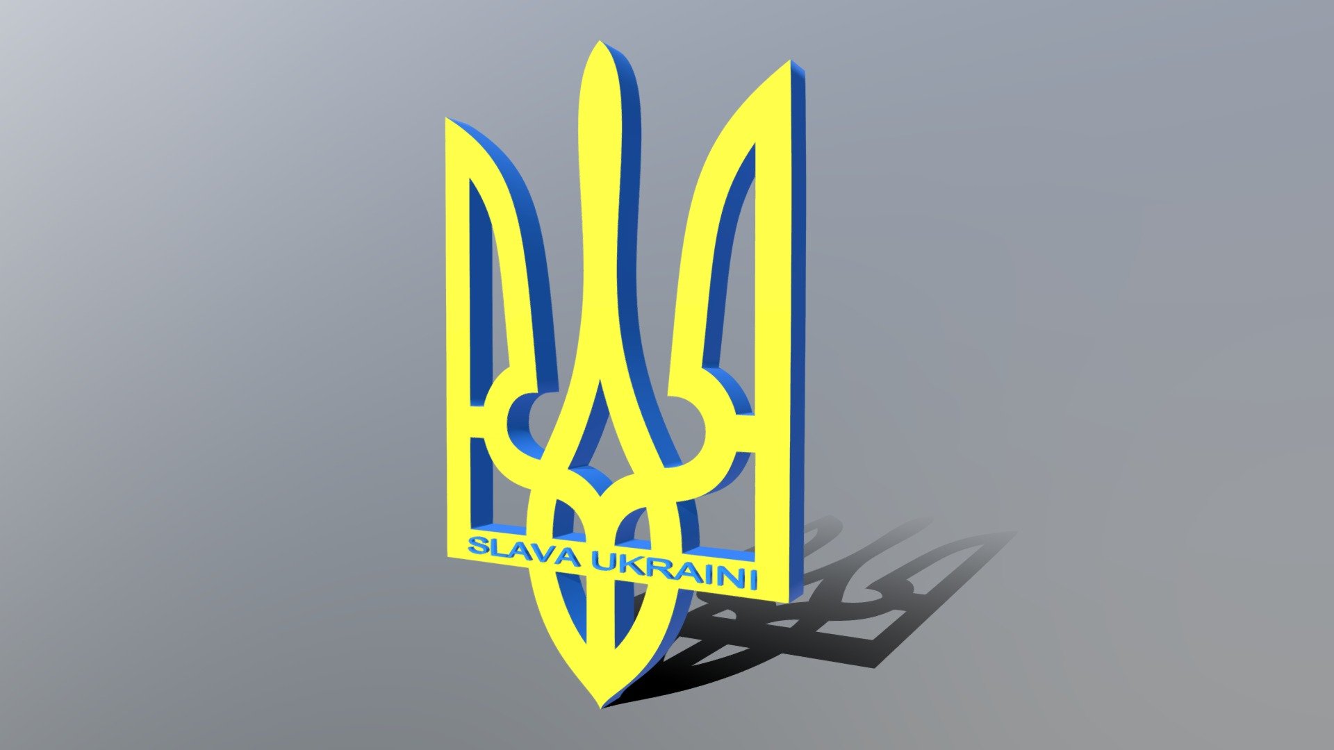 Ukraine Trident - Download Free 3D model by Anigraf [6a76126] - Sketchfab