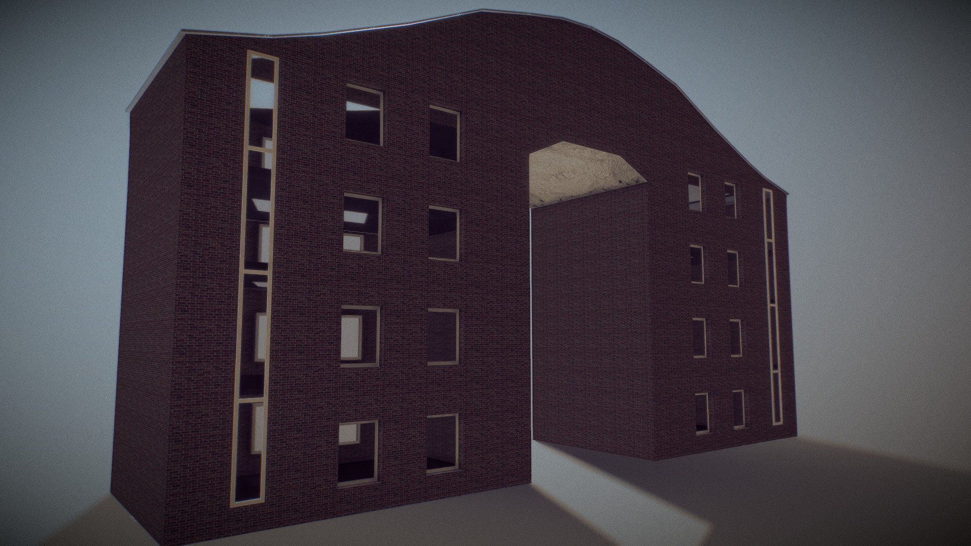 Bogenhaus _ Arch House - Download Free 3D model by TRYFIELD [6a786e1 ...
