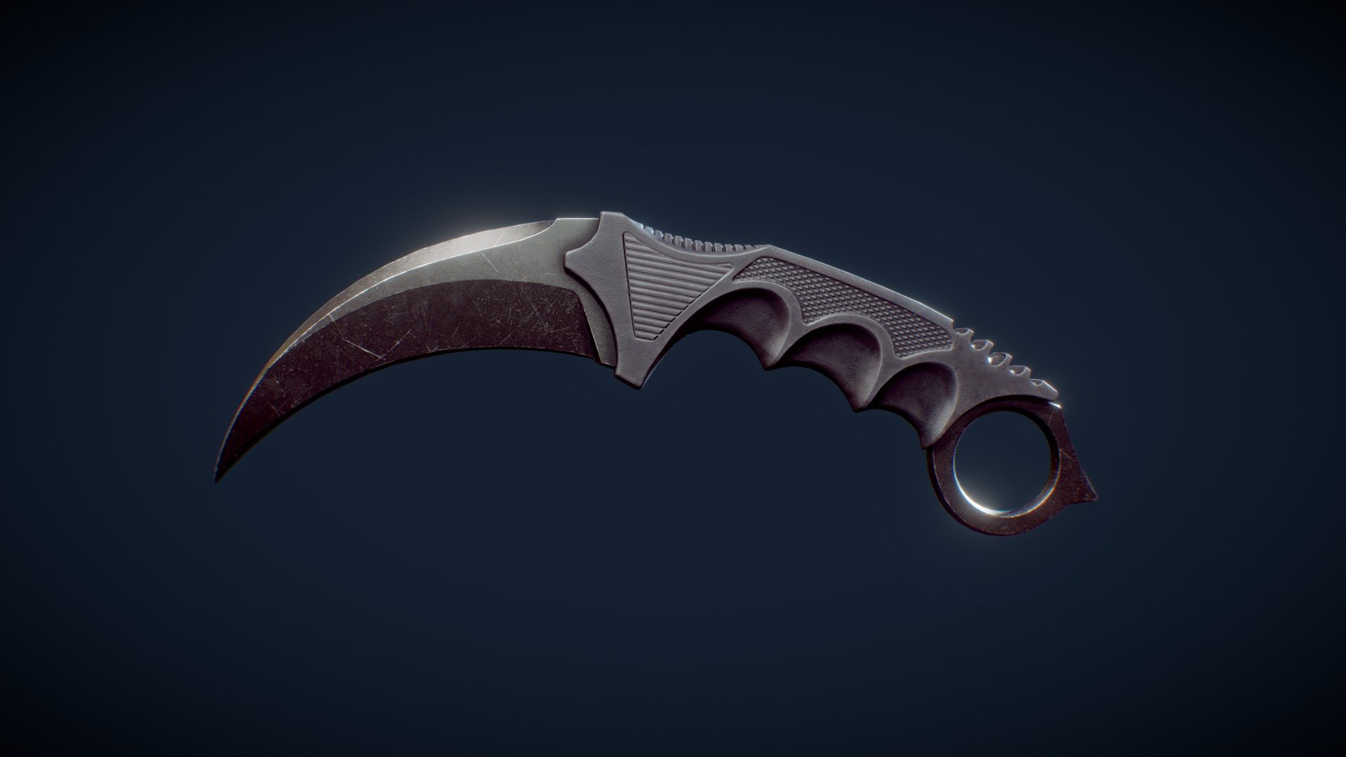 Knife - 3D model by AlexChuchvaga [6a7a091] - Sketchfab