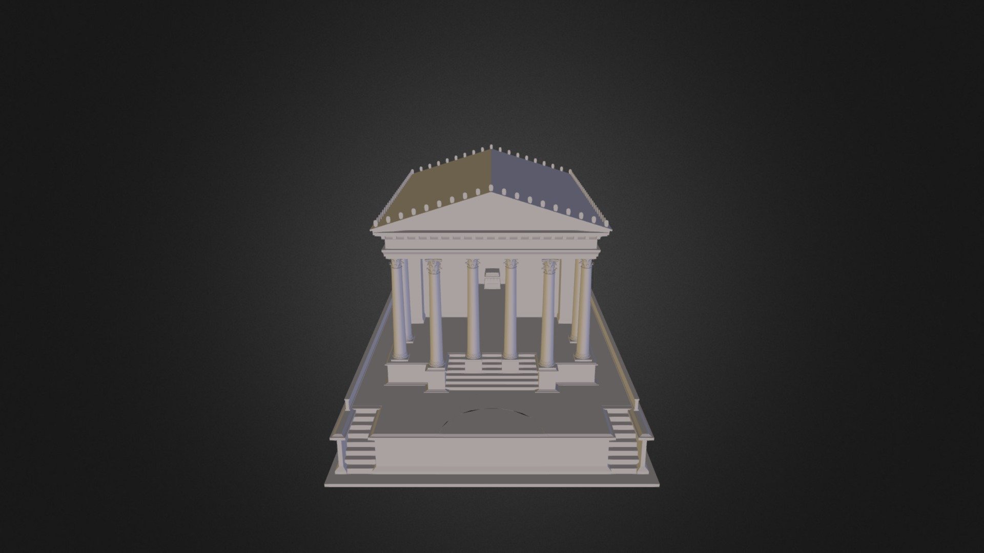 Temple Cesar - 3D model by amaurea [6a7c1f3] - Sketchfab