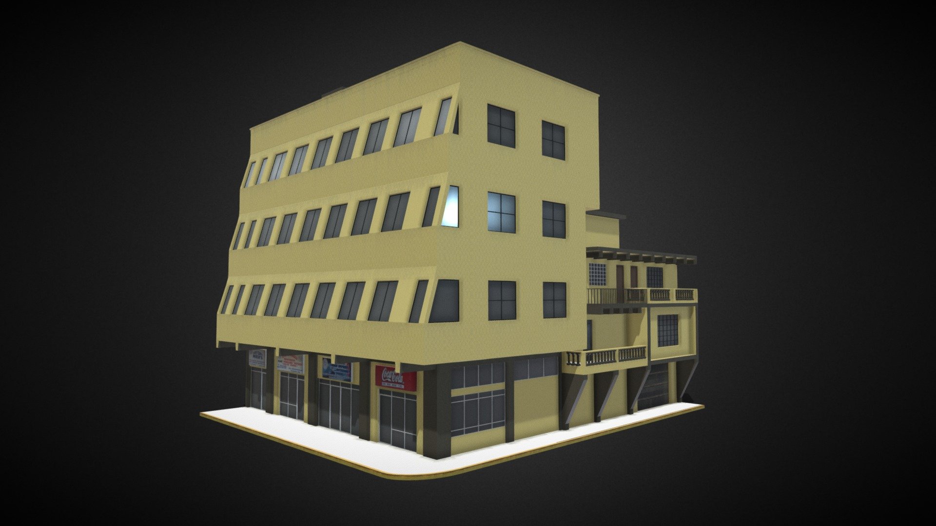 Edificio Miers Rio Bravo - 3D model by Checo Mx. (@checomx) [6a7ce56] - Sketchfab