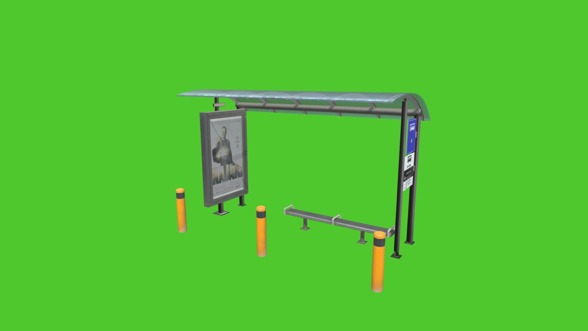 standard_bus_stop - Download Free 3D model by ap-school [6a7da19 ...