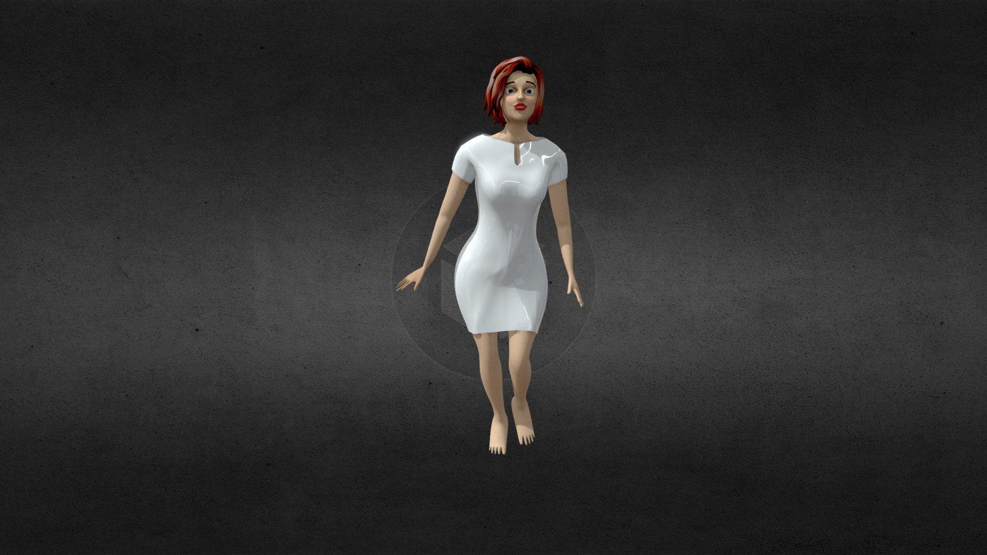 Modeled N Girl With Animation - Download Free 3D model by UNIVERSAL_3D ...