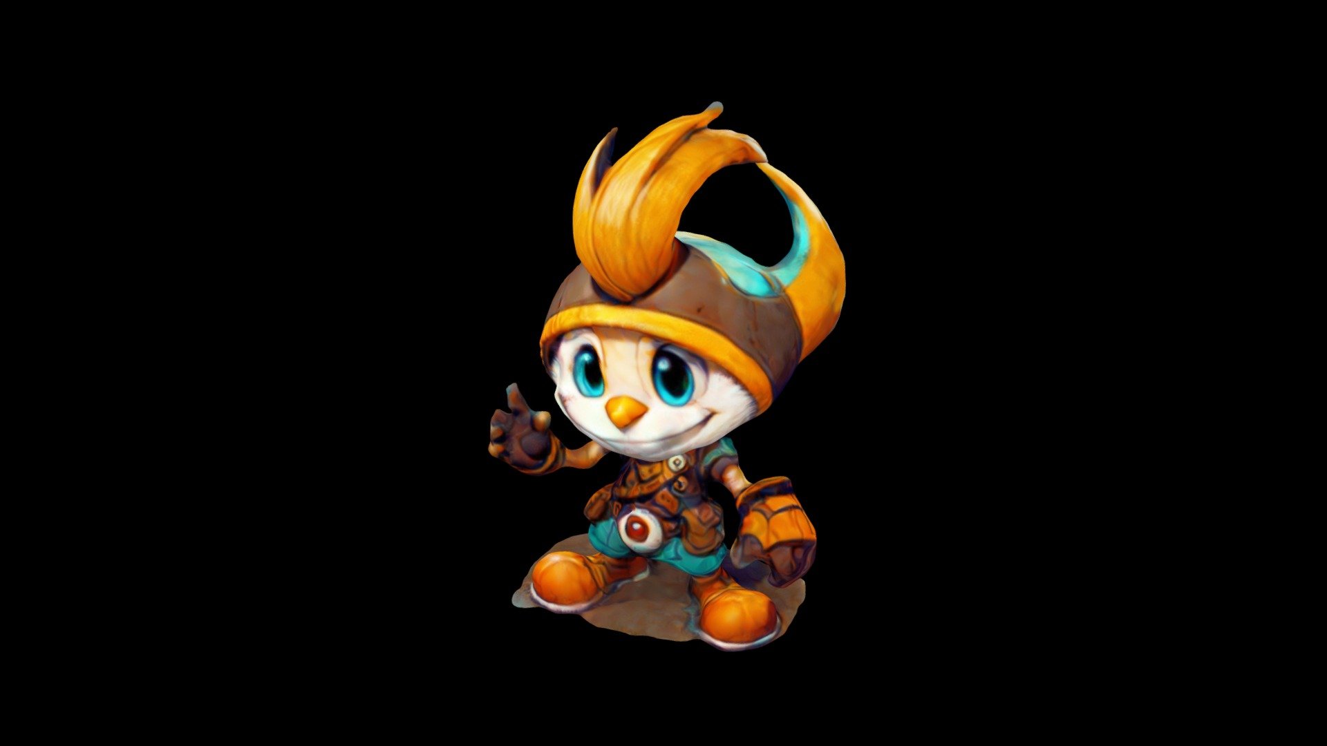 a white bird dressed as a hero the bird has a ye - Download Free 3D ...