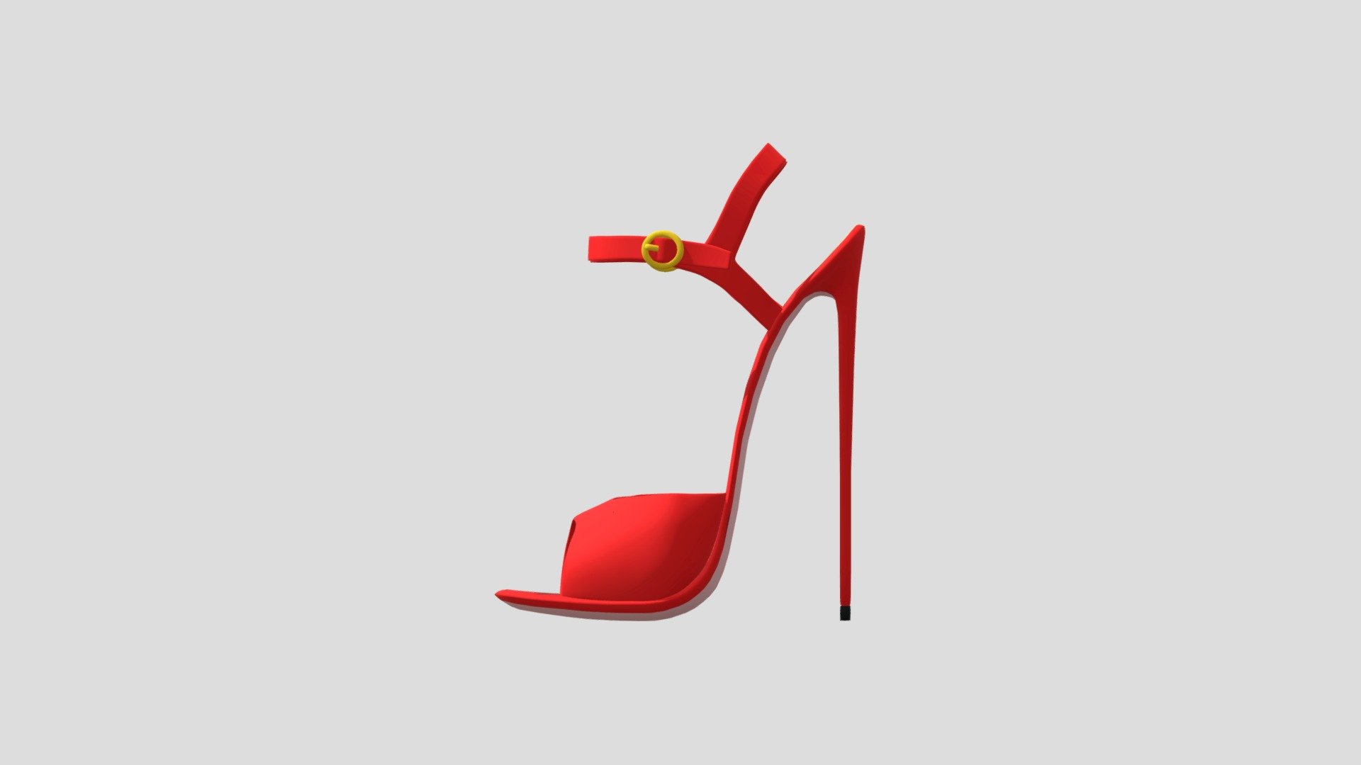 Amber High Heel Stiletto Sandals - Download Free 3D model by raulbila95 ...