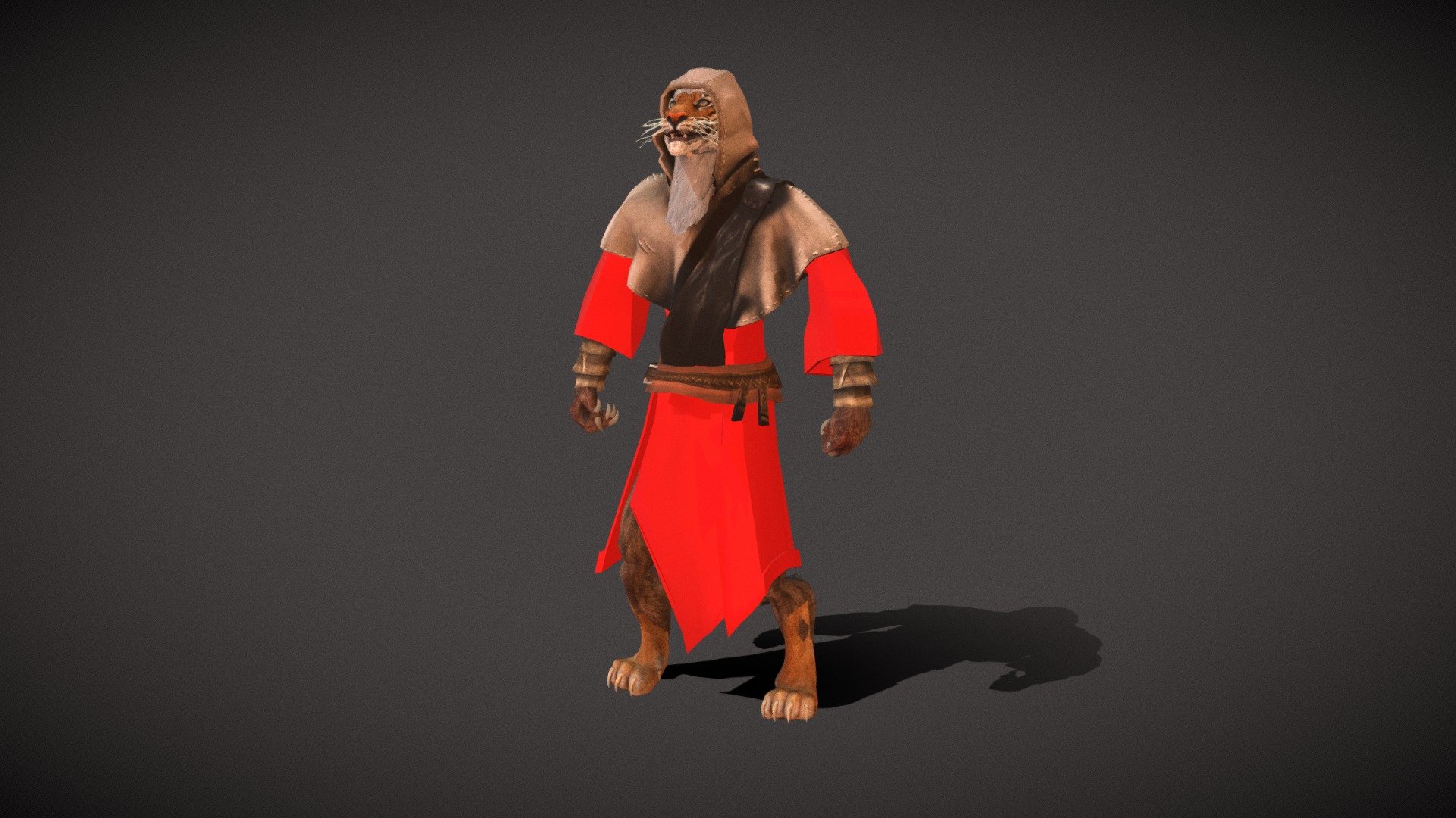MANUSIA HARIMAU - half tiger - Download Free 3D model by udi ...