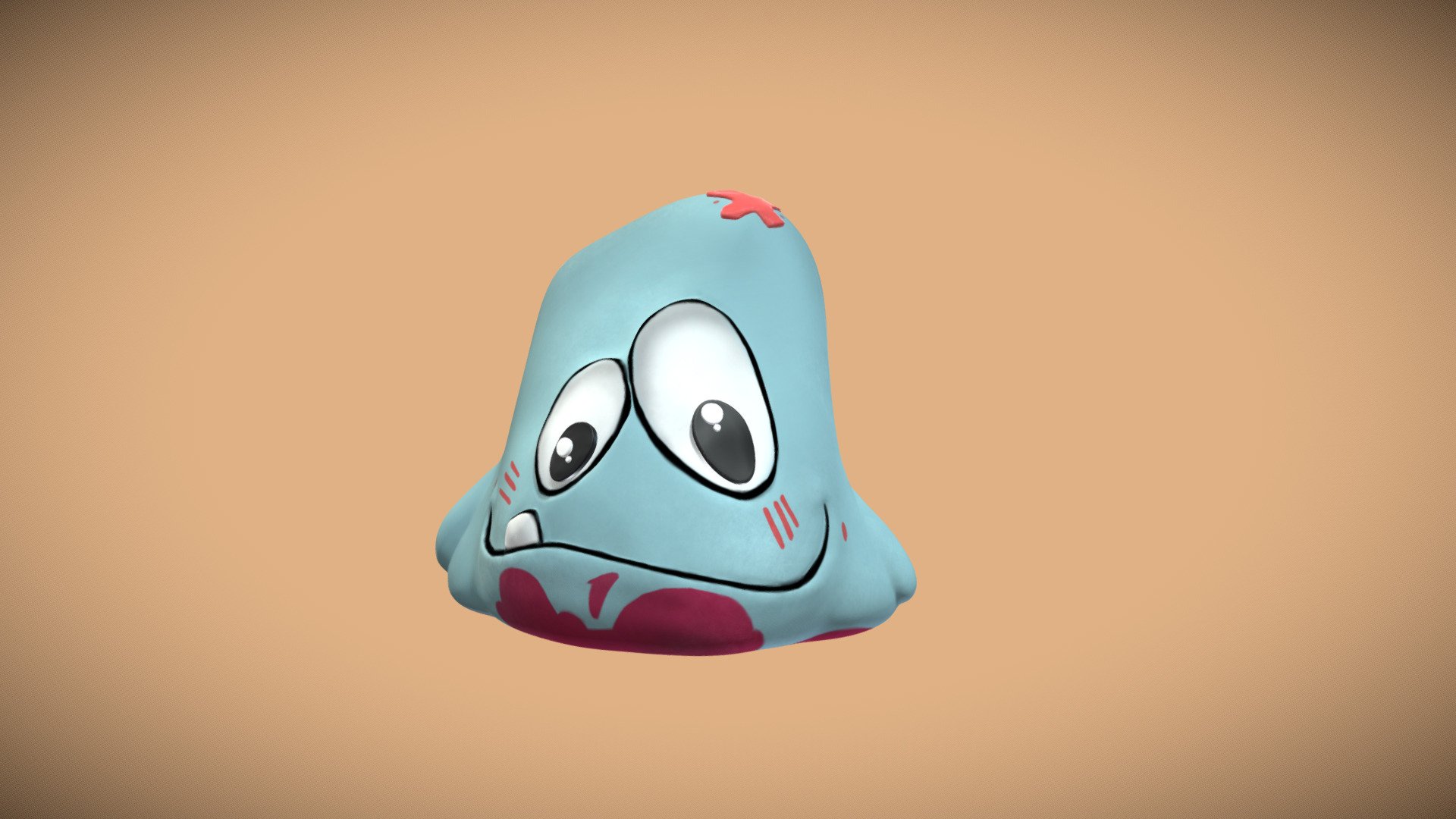 Lil Blue Nugget - 3D model by idrewthisallbymyself [6a83687] - Sketchfab