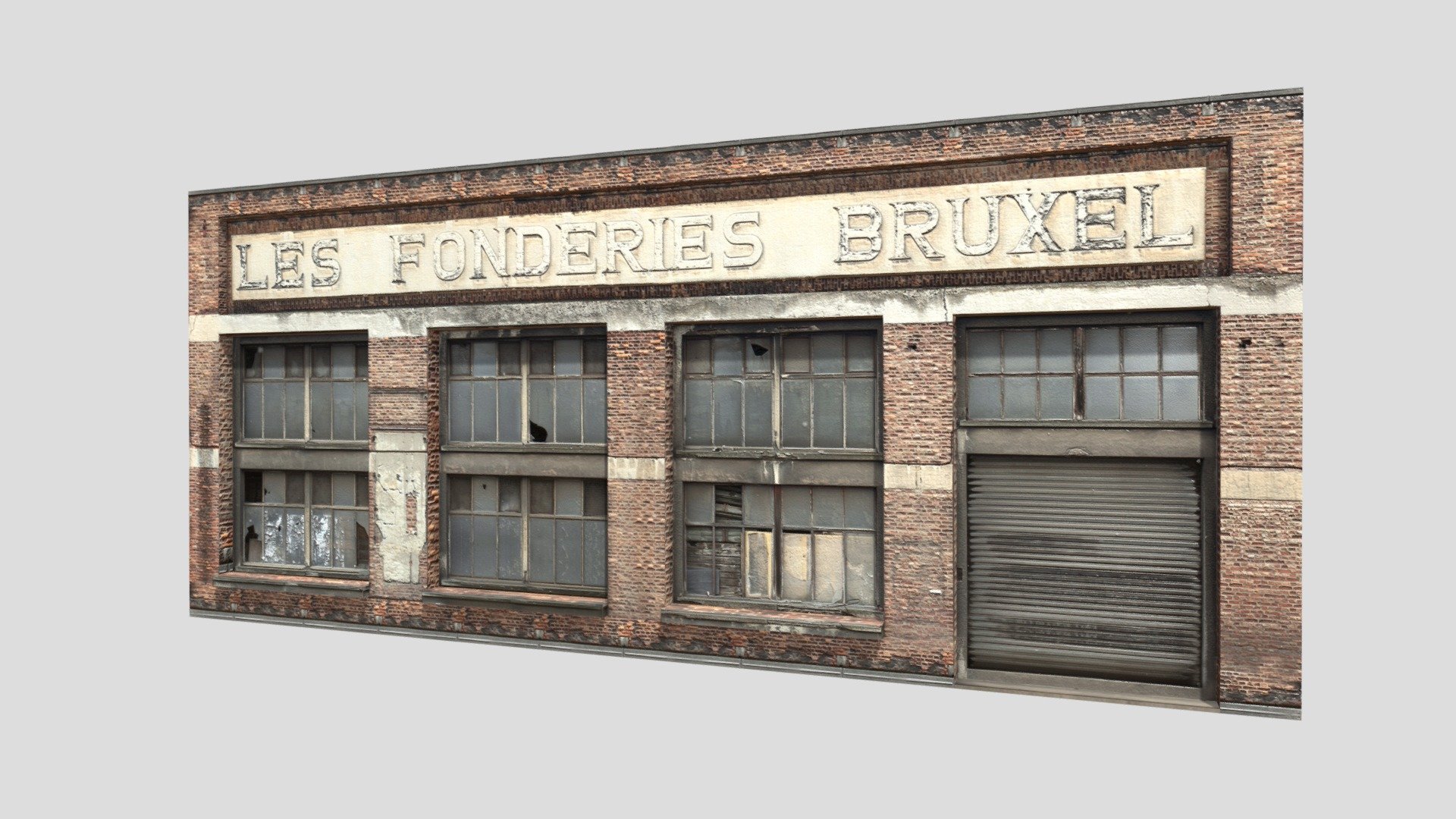 Old Abandoned Factory Realistic Asset Low-poly - Buy Royalty Free 3D ...