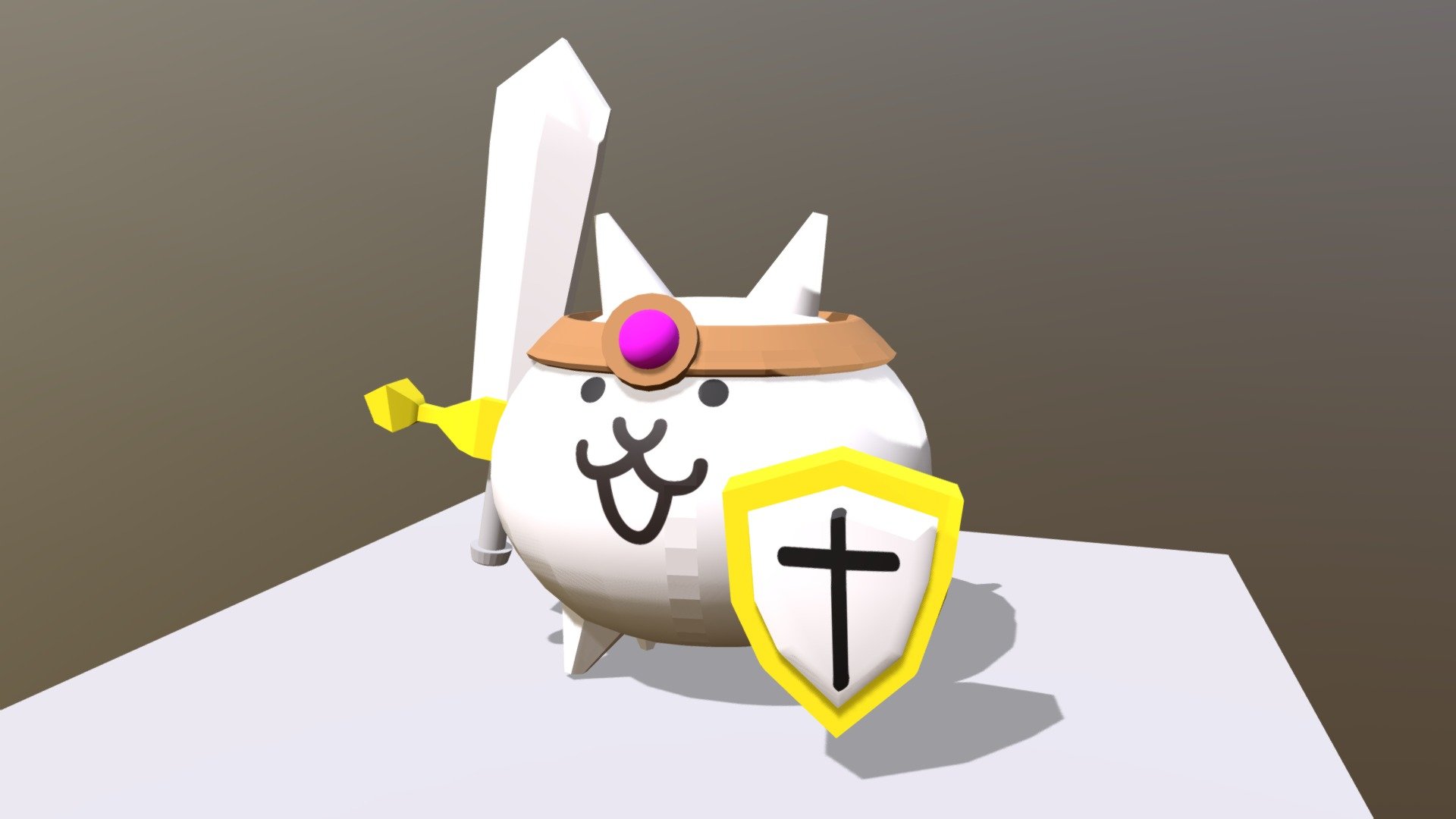 Brave cat - 3D model by Cheng Yi Tsai (@qq4142434) [6a86677] - Sketchfab