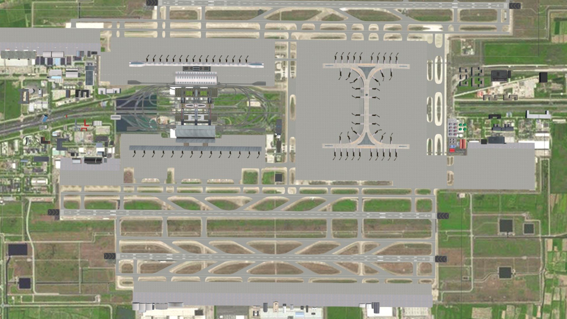 Shanghai Pudong International Airport(ZSPD) - 3D model by 孙嘉谡 ...