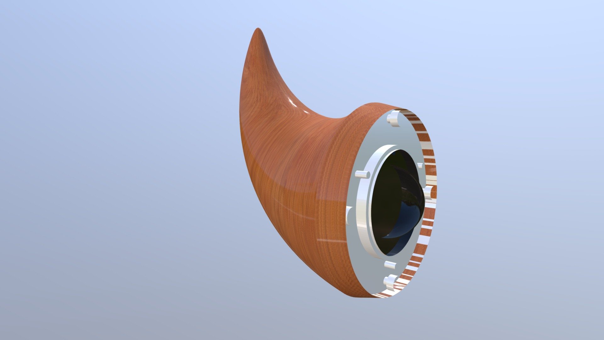wooden horn - 3D model by kaaa [6a88af5] - Sketchfab