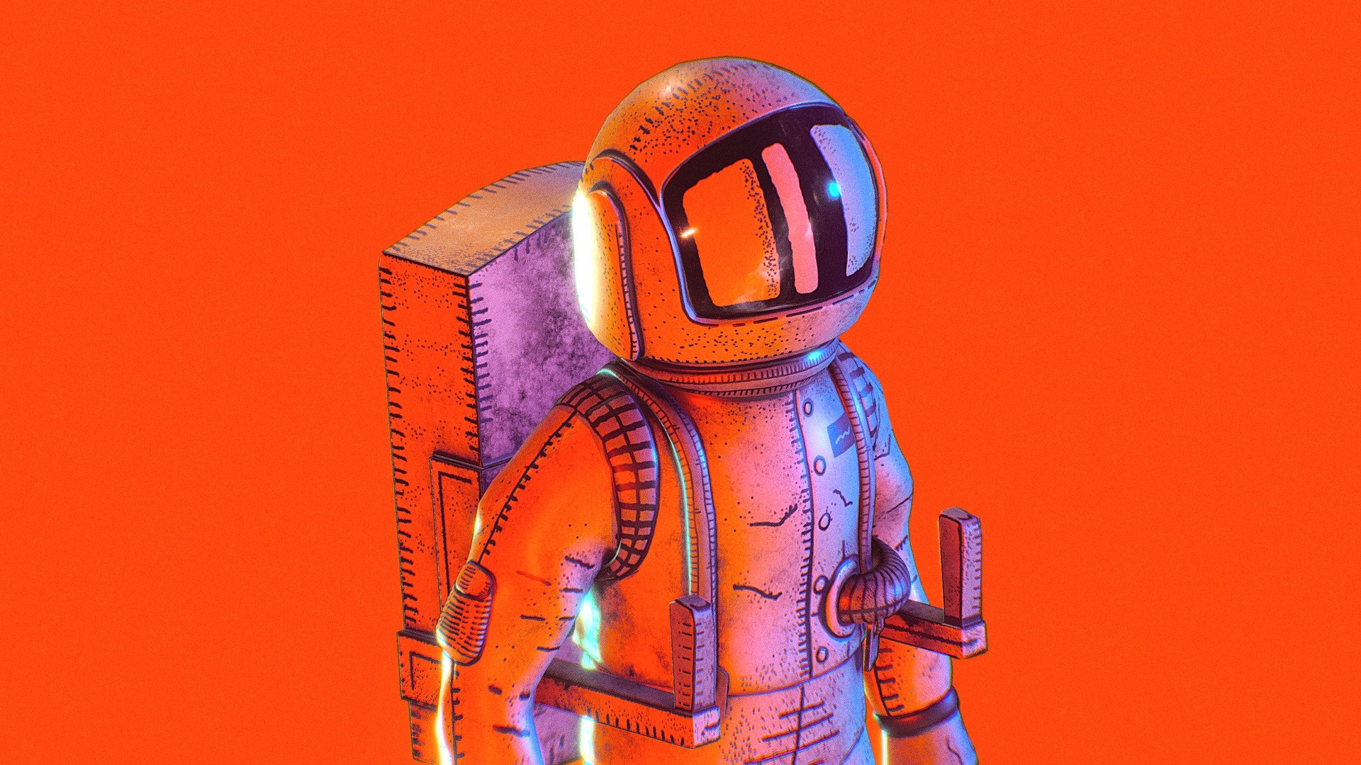 Astronaut - Starman - 3D model by Gabriel Gonzalez (@gabrielgonzalezdm ...