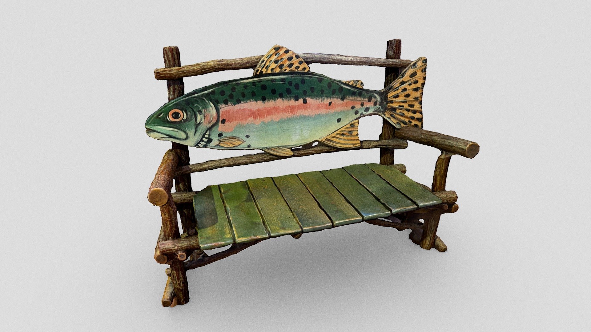 Trout Bench @Bass Pro Shops - Download Free 3D model by Emm ...