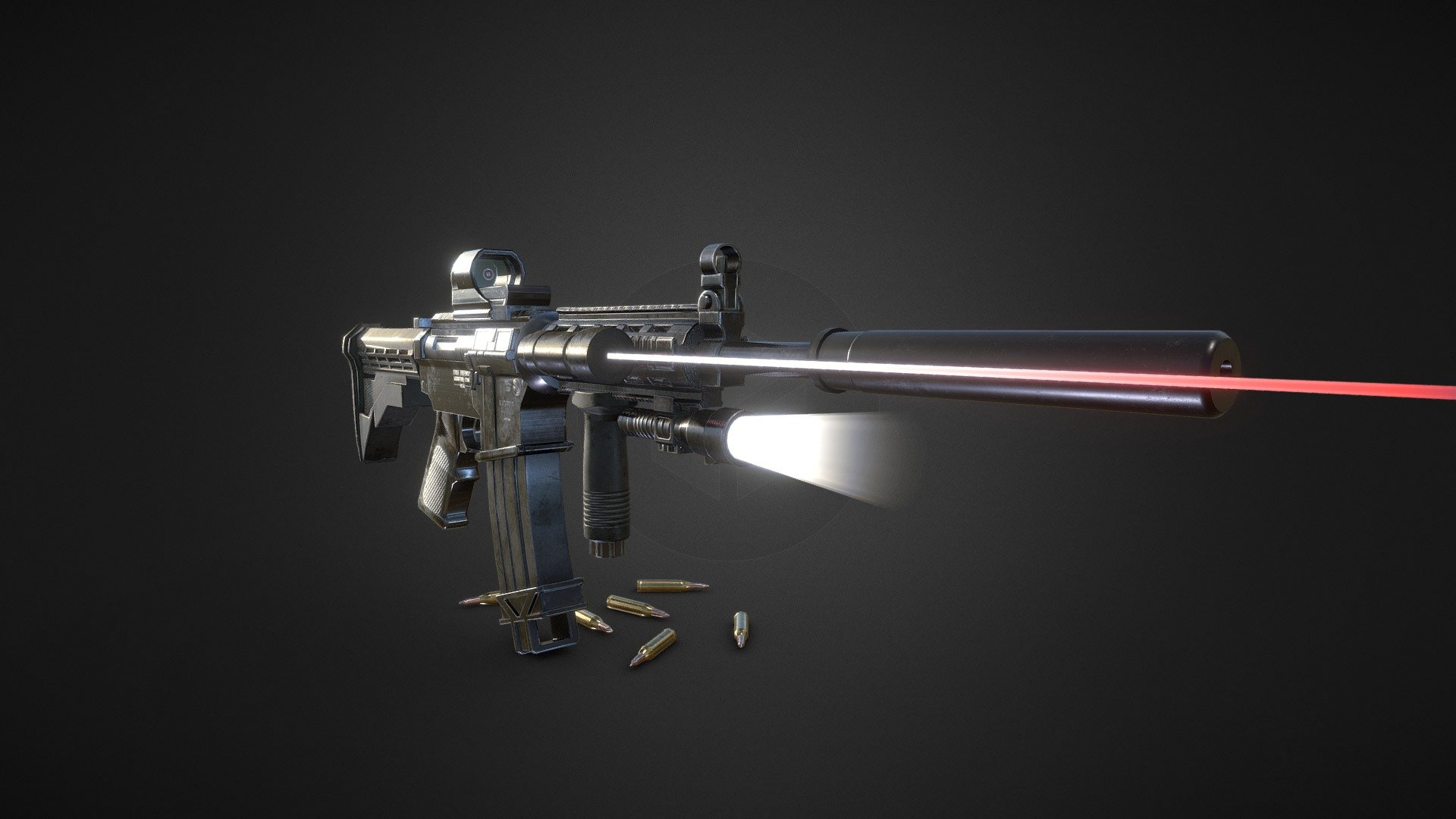 M4 Carbine - 3D model by Angel M (@DigitalAngel3D) [6a92c9a] - Sketchfab