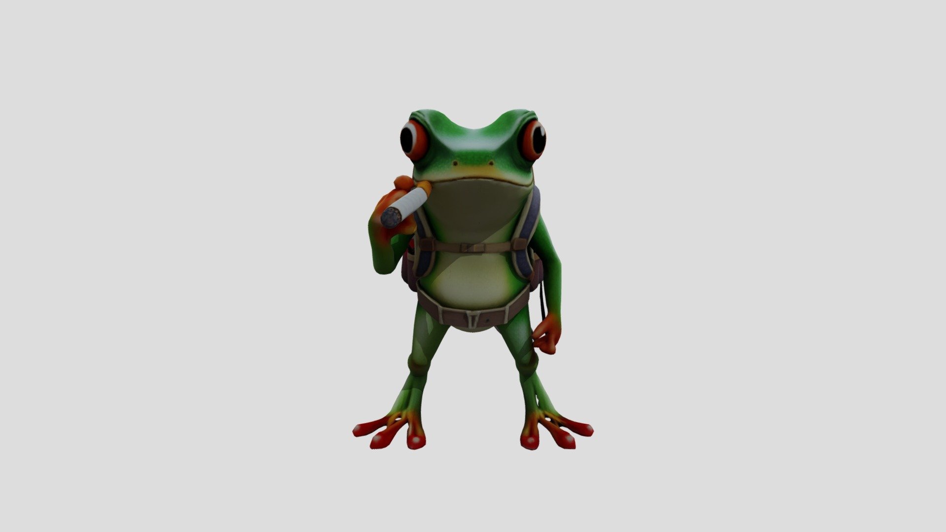 frog smoke - Download Free 3D model by teassvahid [6a94b17] - Sketchfab