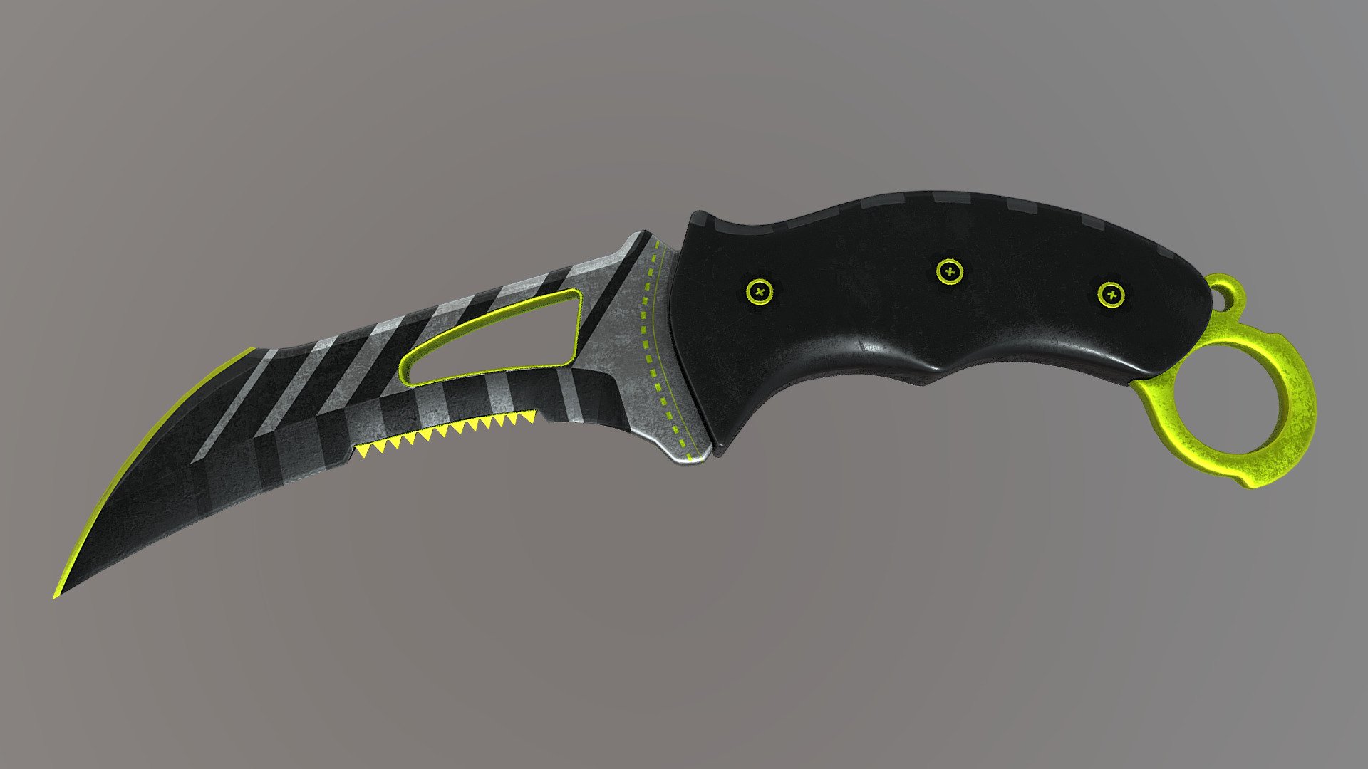 REAPER KNIFE | AIR FLOW by @instinctcsgo - 3D model by vdhun94 [6a960e8 ...