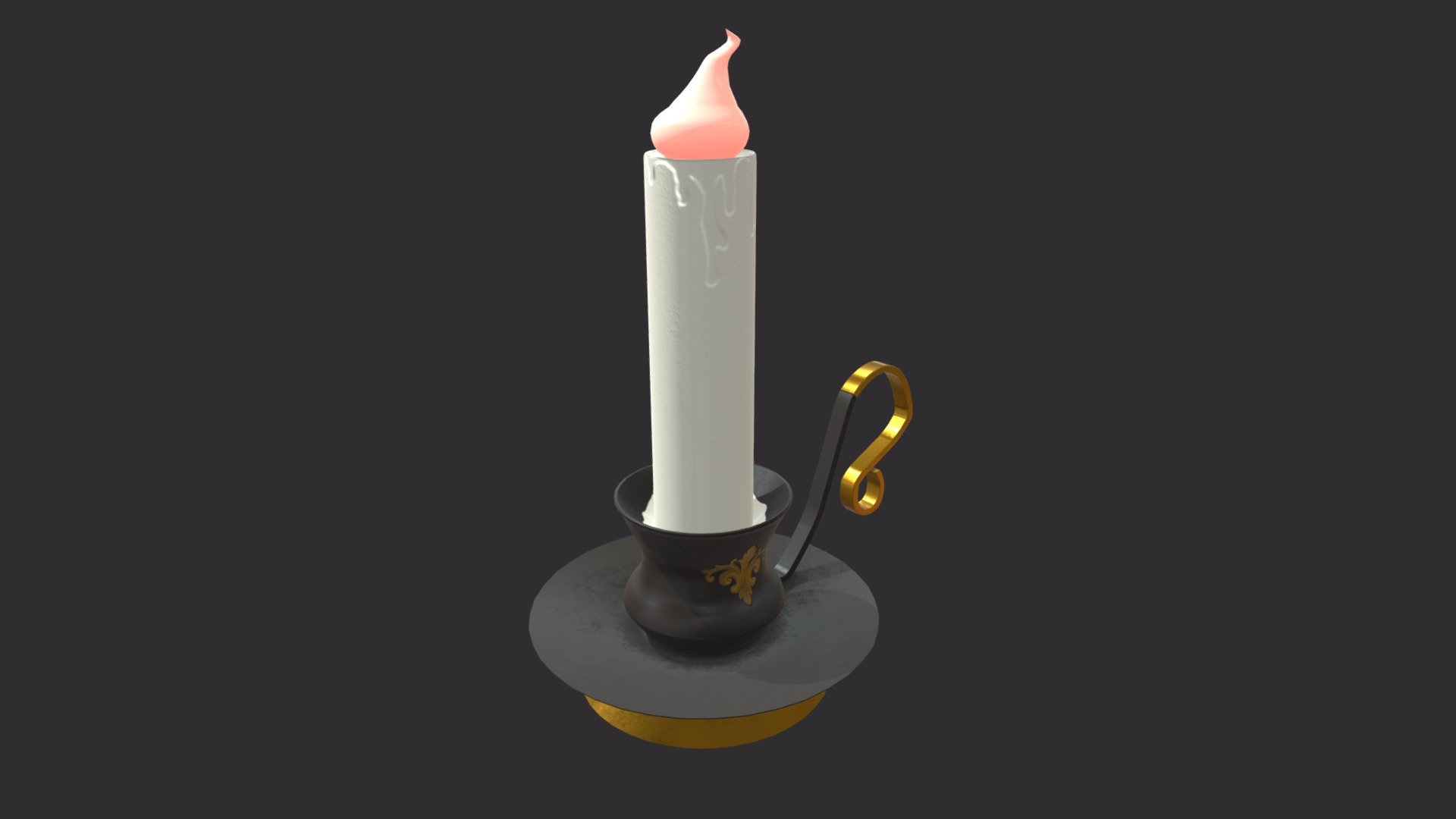 Stylized Candle - 3D model by Blue Pixel (@kendrickmendoza.art ...