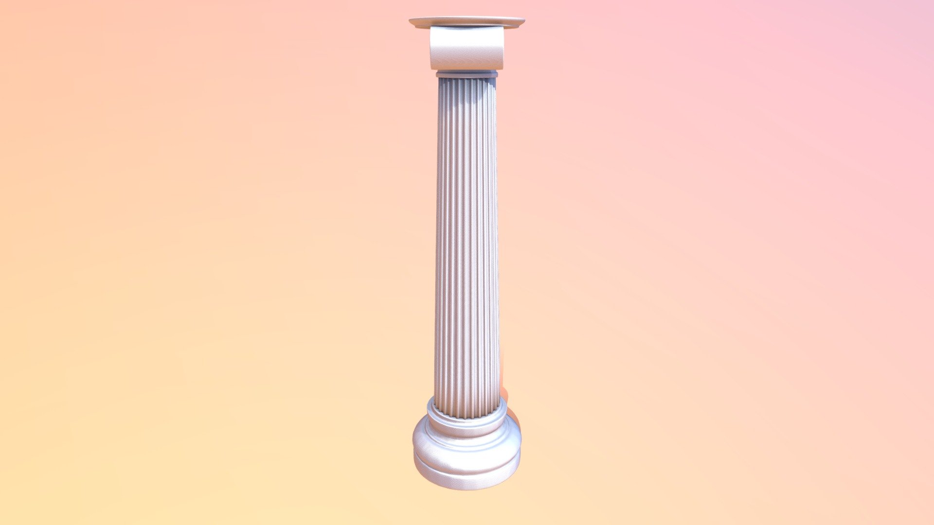 Ionic column - 3D model by ireneruthsch [6a972e8] - Sketchfab