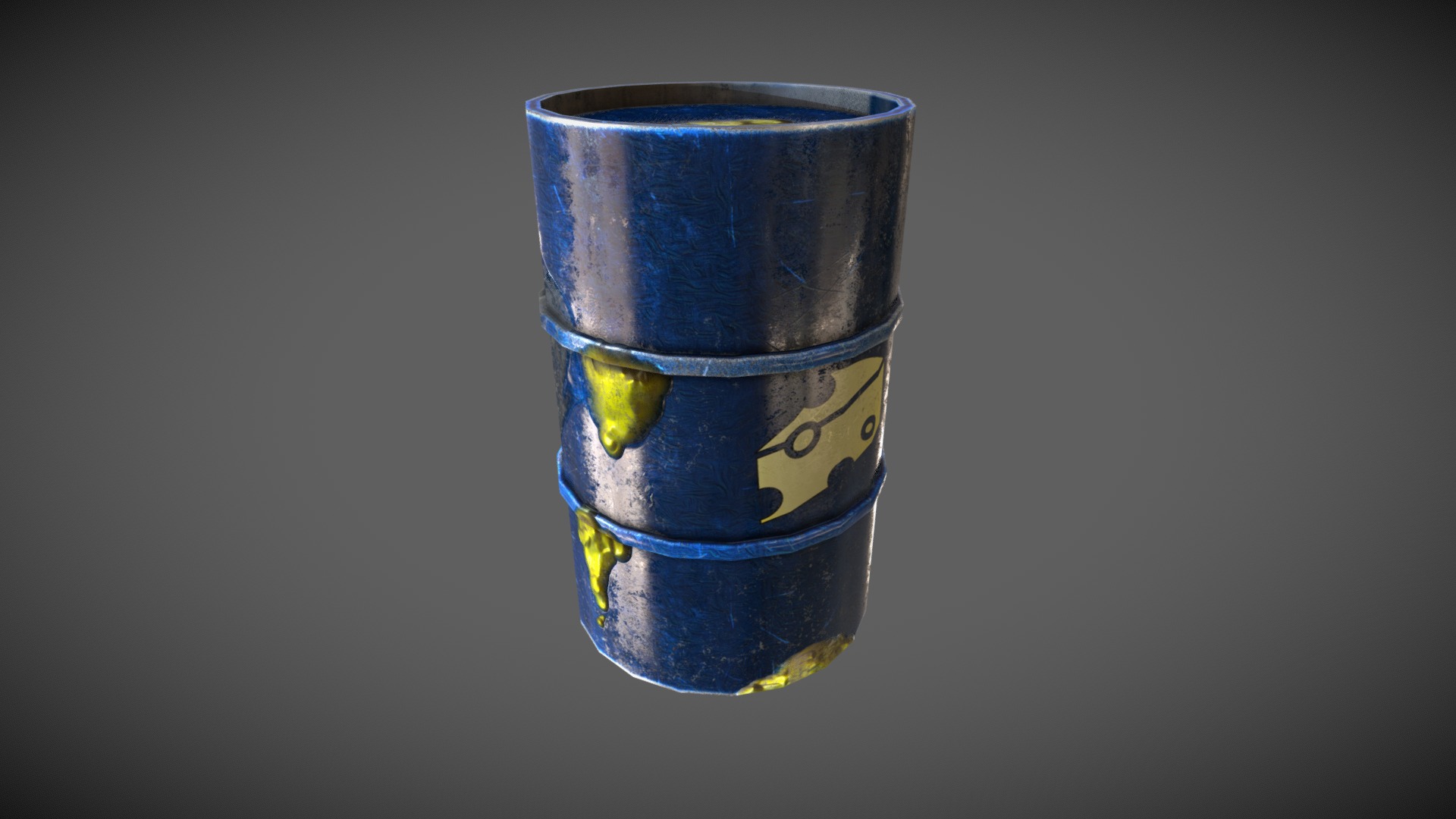 Metal Barrel - 3D model by Nathank [6a973f5] - Sketchfab