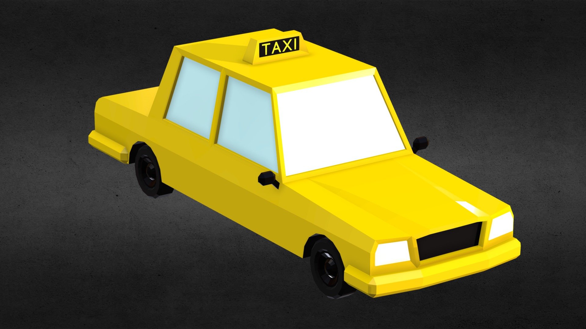 Lowpoly Taxi Cab - Buy Royalty Free 3D model by BlendingBastian ...