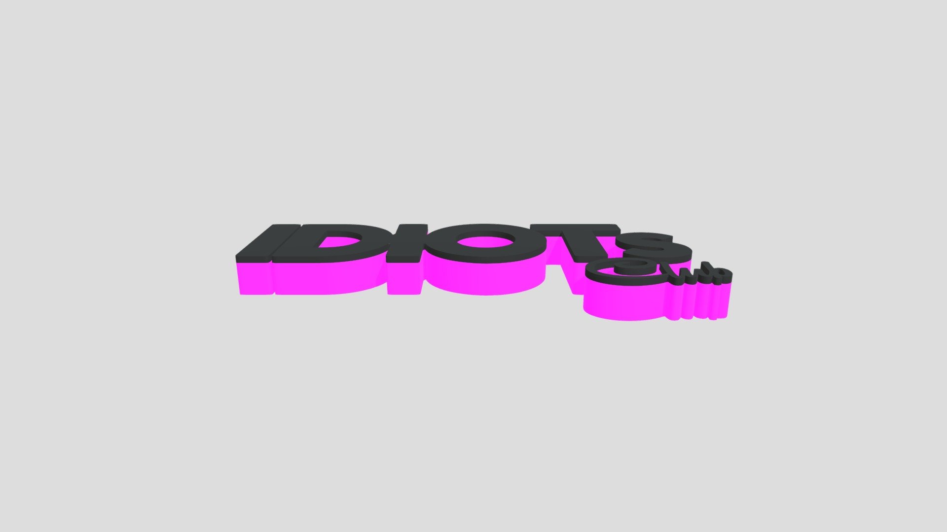 Idiots Club Logo 3d - 3D model by Bjno [6a98249] - Sketchfab