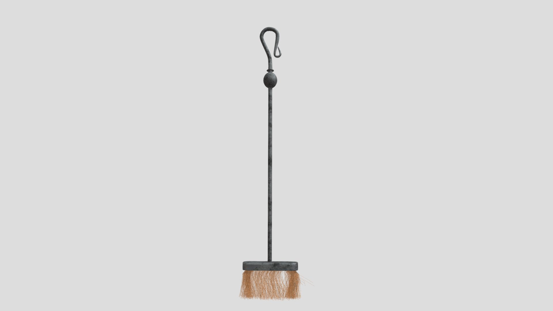 Fireplace Tool Set - Broom - 3D model by geoff.blend (@geoffsincl ...