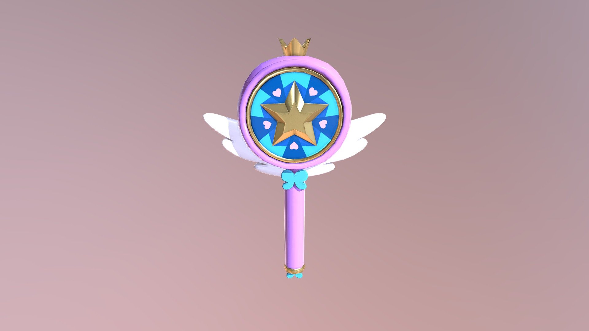 Star Butterfly's Royal Wand - 3D model by zerosiero [6a9ac89] - Sketchfab