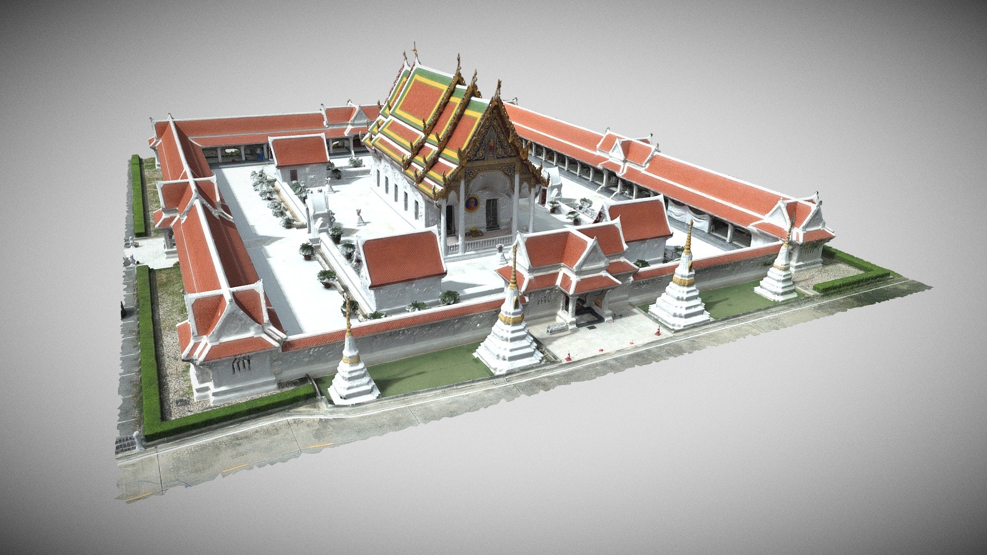 Wat botbon (วิหารหลวงพ่อสด) - 3D model by Nonthaburi 3D Model (@nonthaburi.3d) [6a9bf7c] - Sketchfab