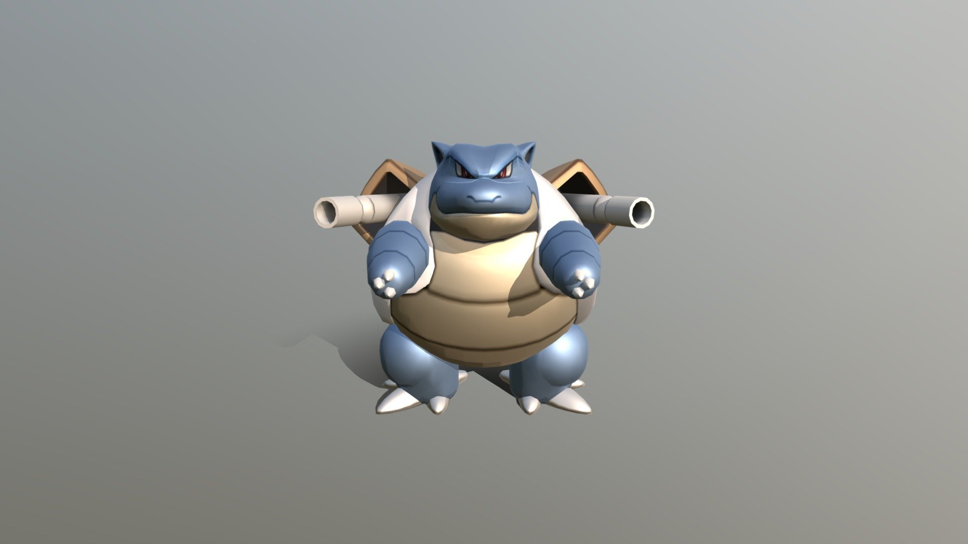 Blastoise - 3D model by Leo's Freelance 3D Artist (@cyonelo) [6a9cbcc ...