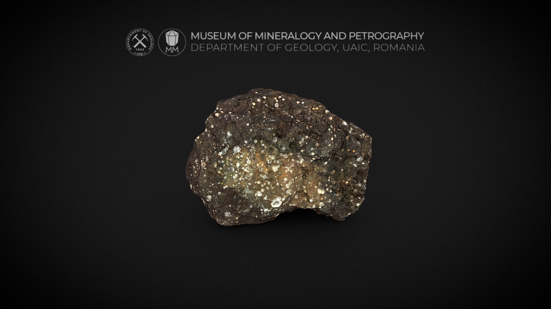 Amygdaloidal basalt (igneous rock), Romania - 3D model by Museum of ...