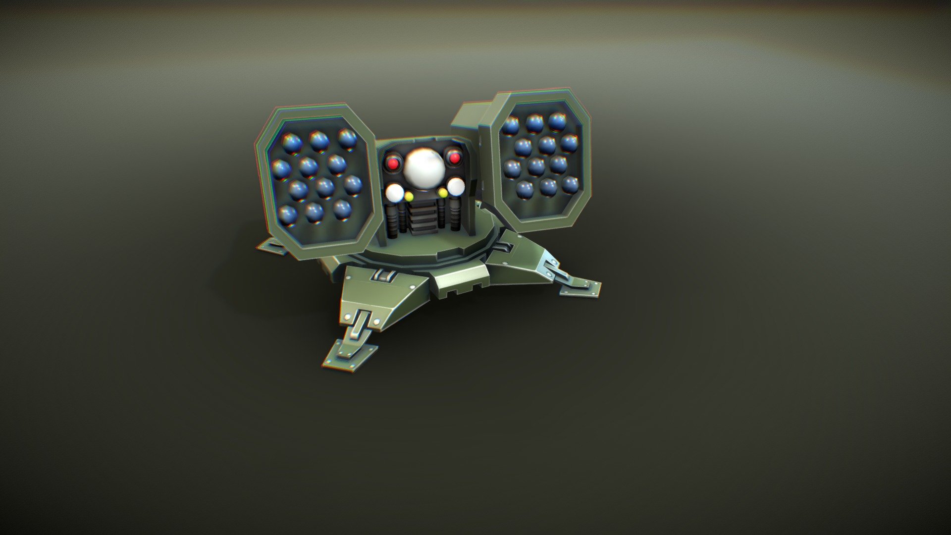 Mecha Turret - 3D model by tadeomosconi [6a9e35b] - Sketchfab