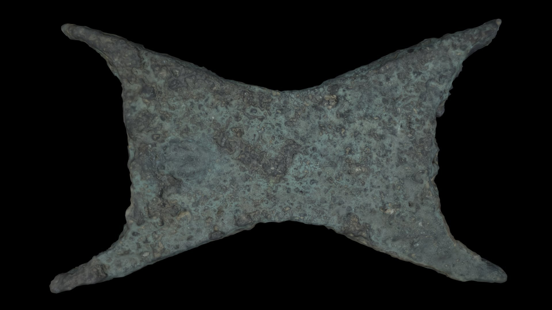 "Ox-hide" copper ingot, Carmel Coast, Israel. - 3D model by Anthony ...