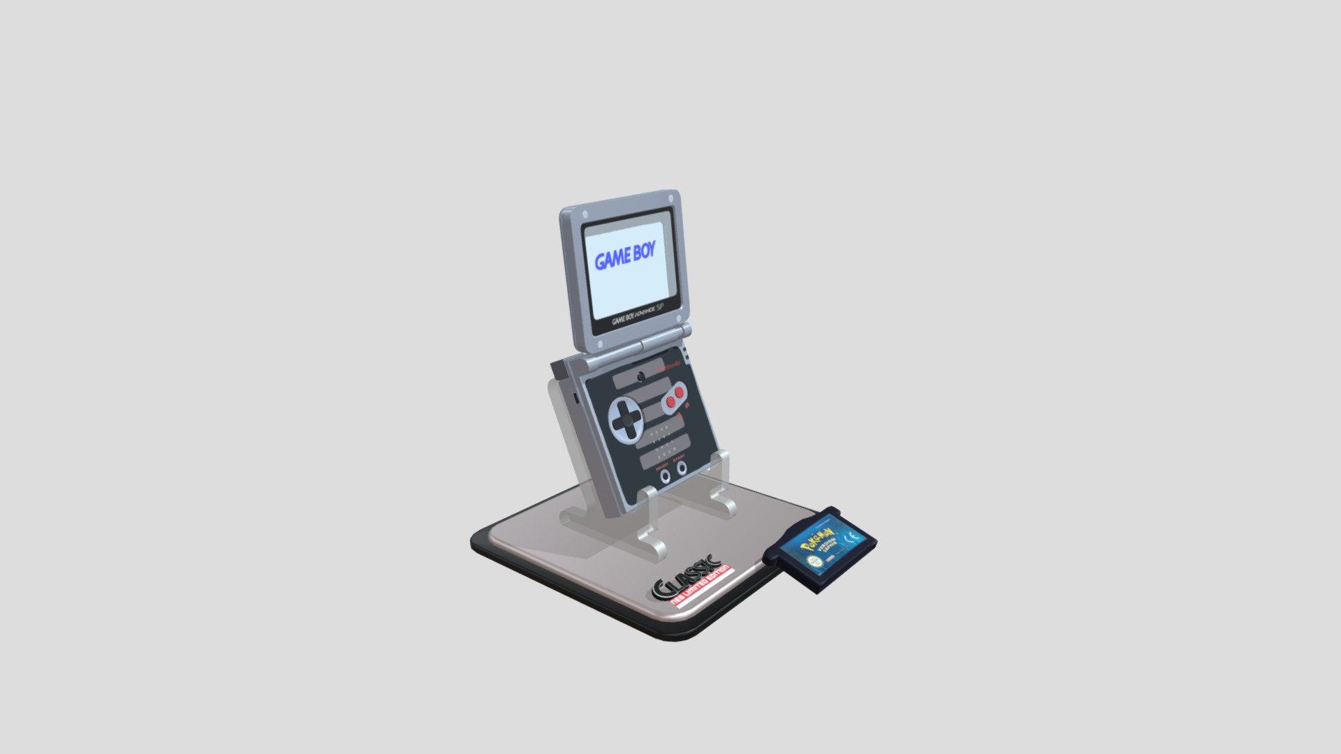 GBA SP Nes Limited Edition - 3D model by LiVivy [6aa099d] - Sketchfab