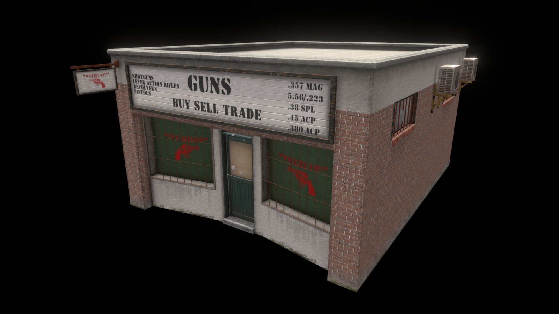 Gun shop - Schneider's gun shop - Download Free 3D model by Wardster ...