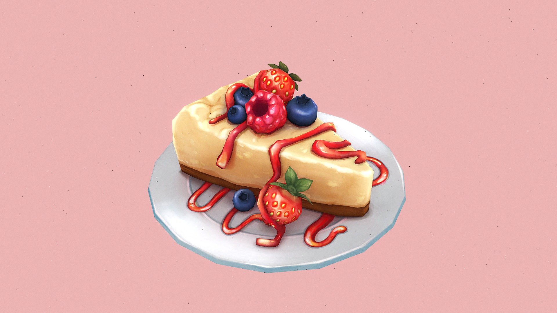 Shop Titans - Cheesecake - 3D model by vijohnsyu [6aa3f5b] - Sketchfab