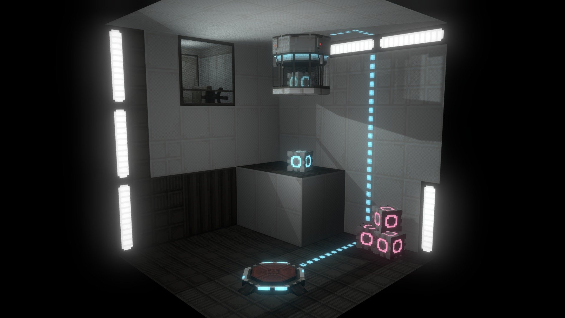Portal 2 scene [Blockbench] - 3D model by Falanta [6aa5f40] - Sketchfab