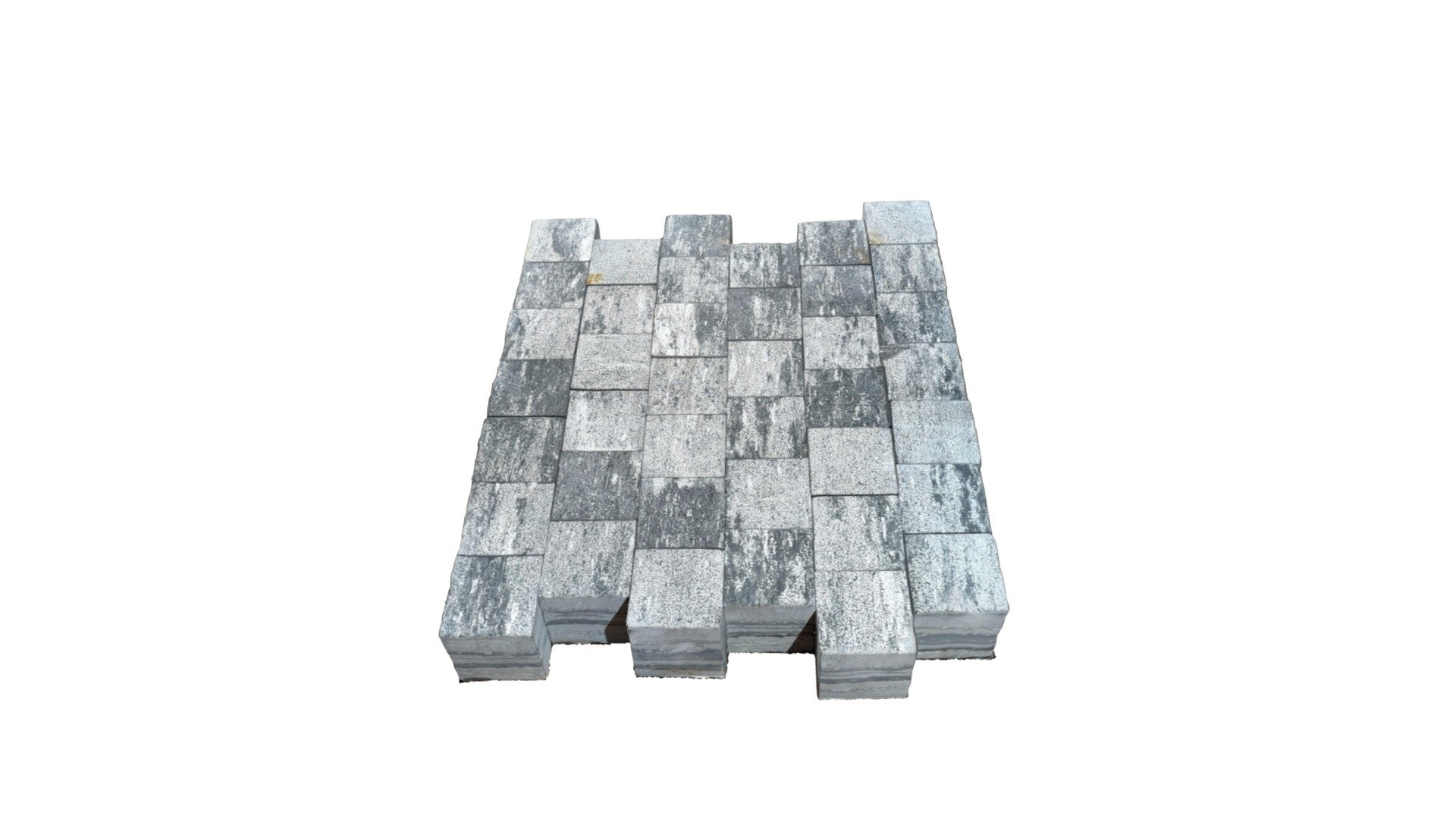 P1051 (Bush hammered top, sawn sides) - Download Free 3D model by STONE ...