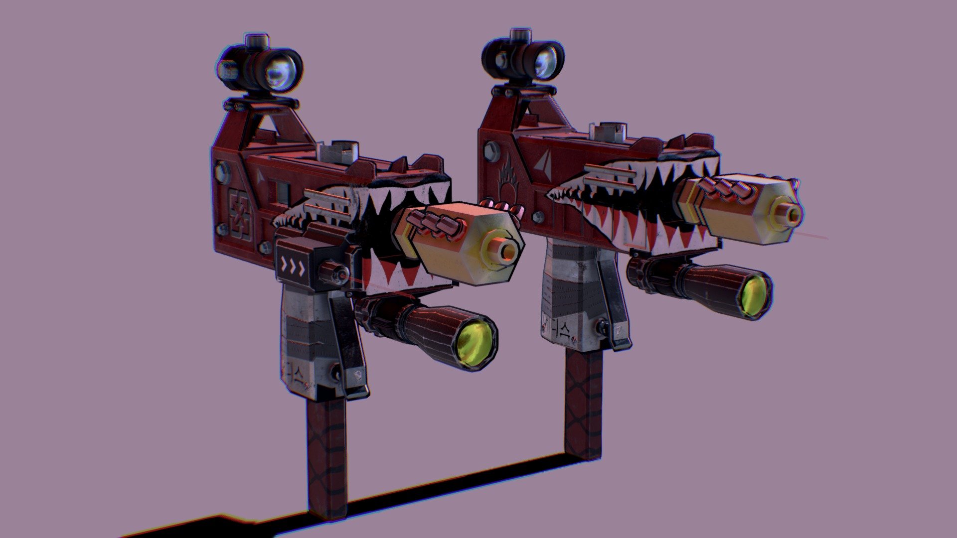 Mac-10 Stylized - Download Free 3D model by Mora (@MoraAzul) [6aab3b8 ...