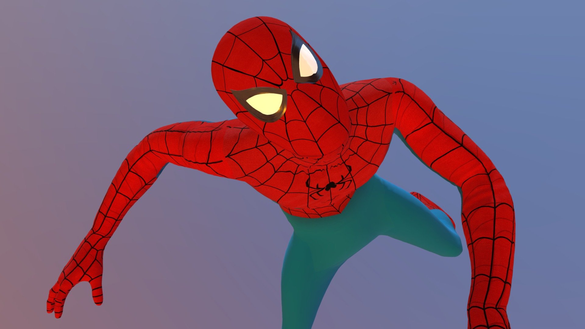 Spider-Man Red And Blue Suit (Fixed) - Download Free 3D model by ...