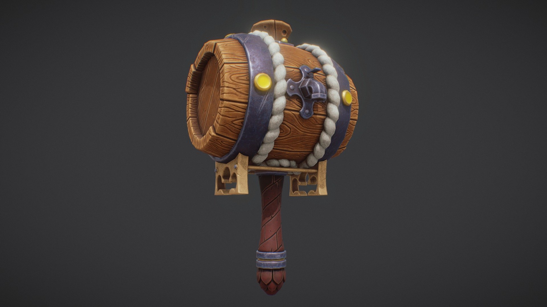 Barrel Hammer - 3D model by Sir Erdees (@sirerdees) [6ab2f55] - Sketchfab