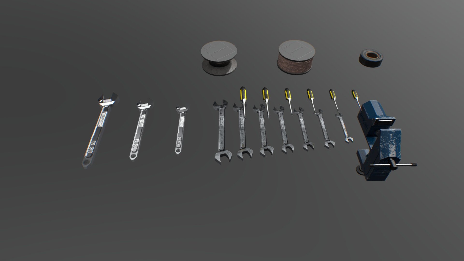 Various Tool Props - 3D model by DMATH [6ab967a] - Sketchfab