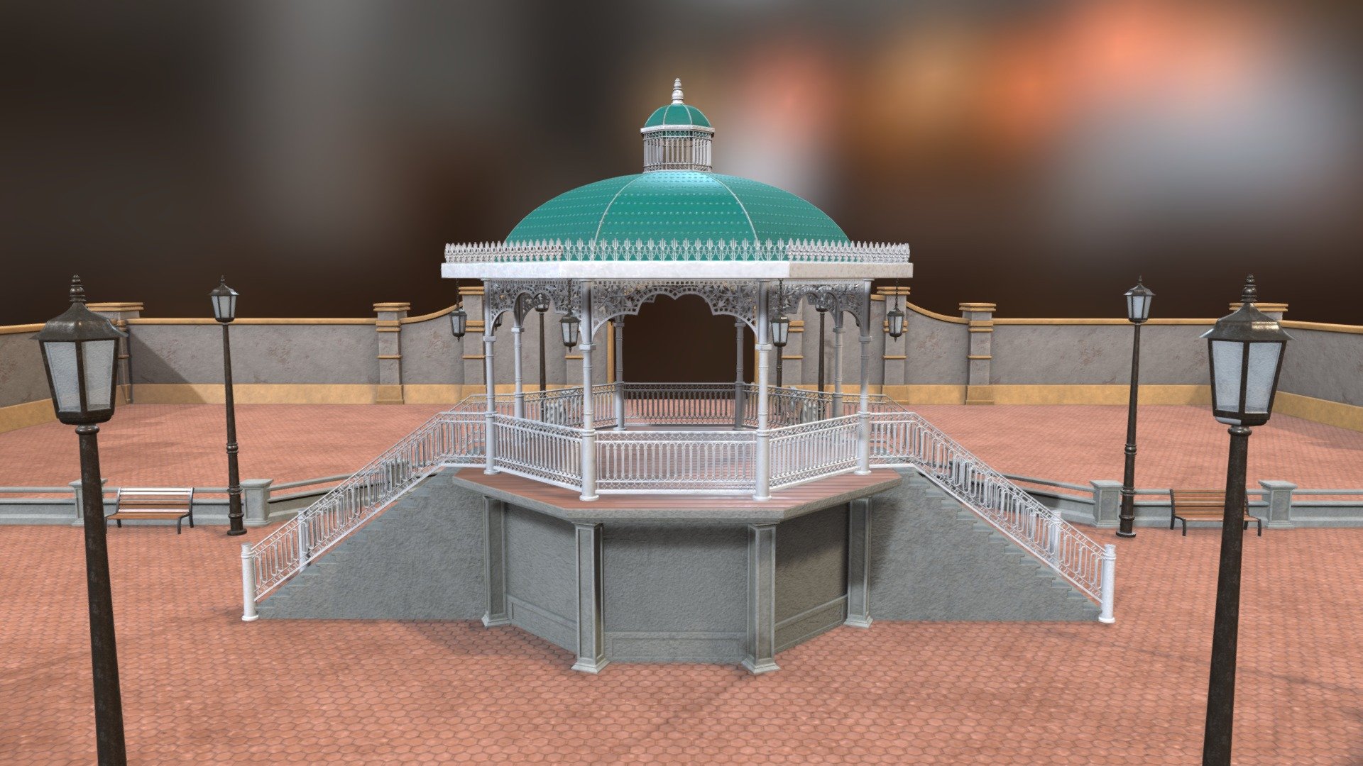 Quiosco de Pueblo - 3D model by AlexiaB (@alexiab3d) [6ab9f0d] - Sketchfab