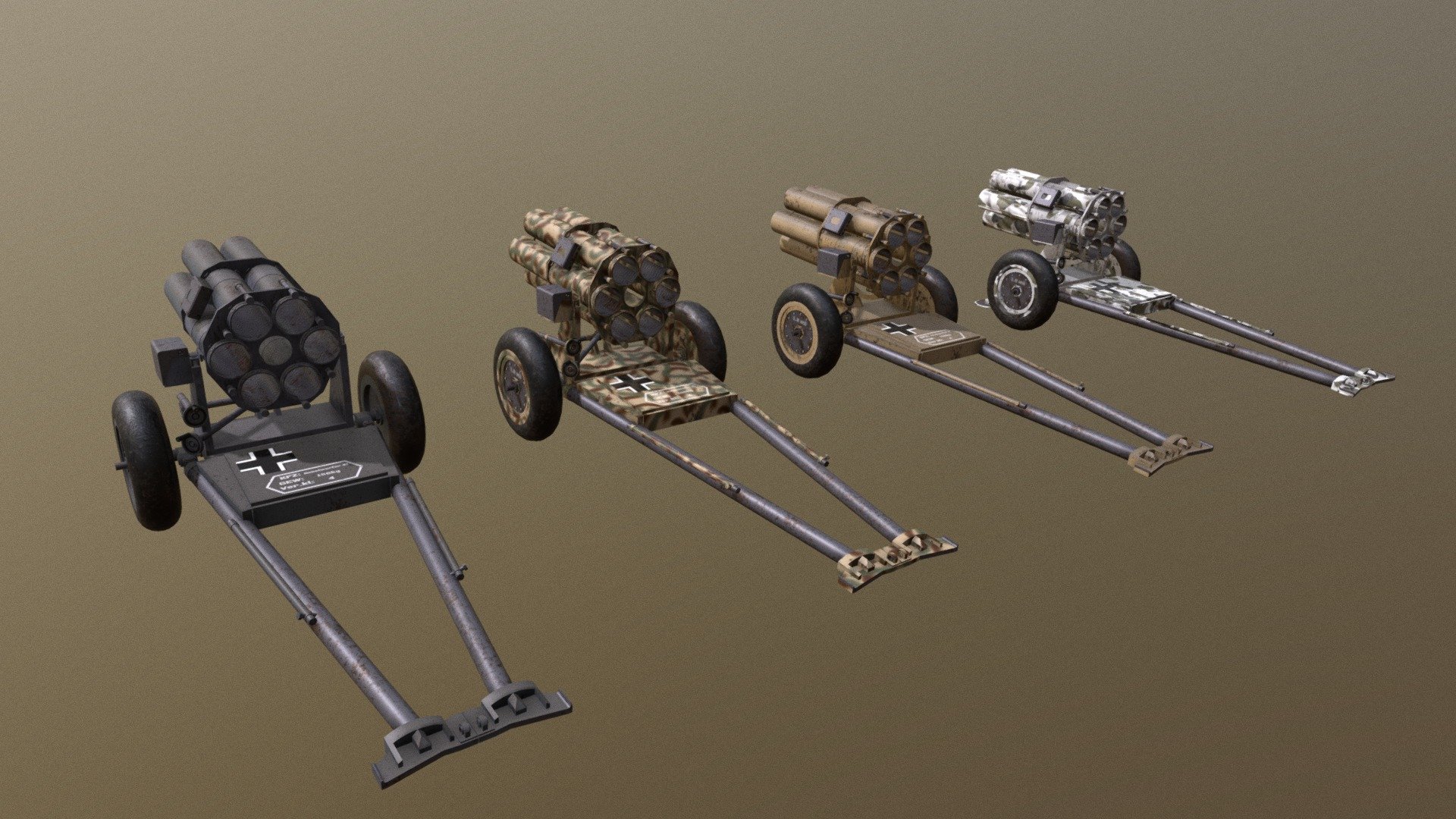 Nebelwerfer 41 pack - Buy Royalty Free 3D model by Thomas Binder ...