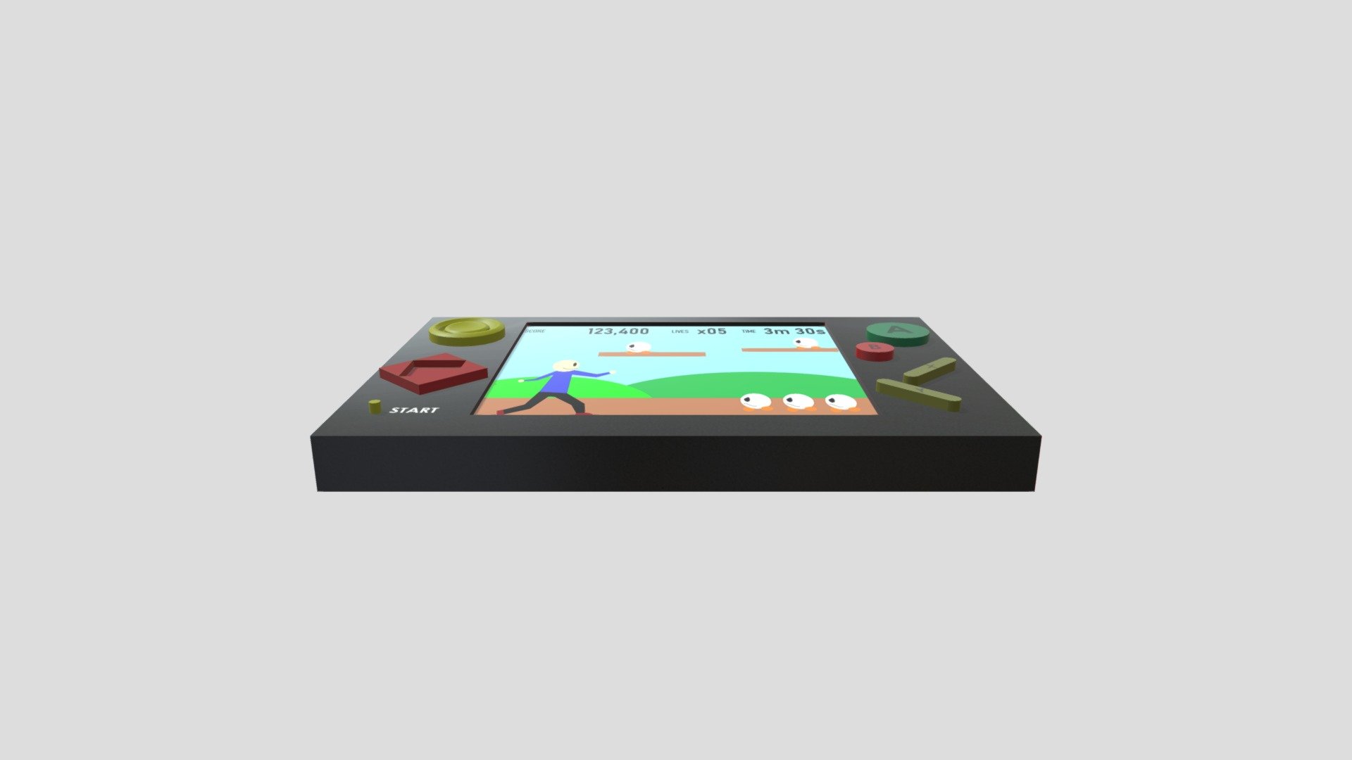 Handheld Video Game Console - Download Free 3D model by Daniel.Z.12CDM ...