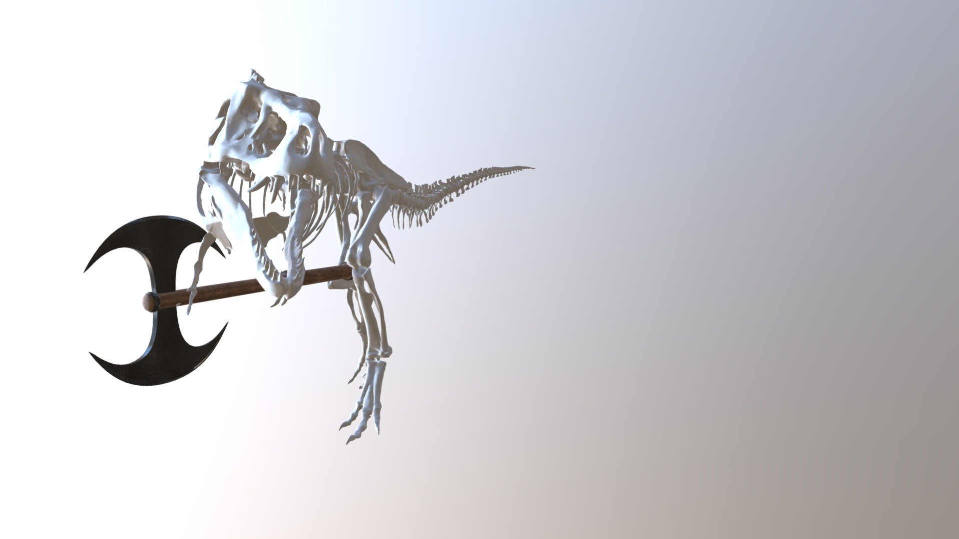 The Monsters Skeleton Rex l Security Breach - Download Free 3D model by ...